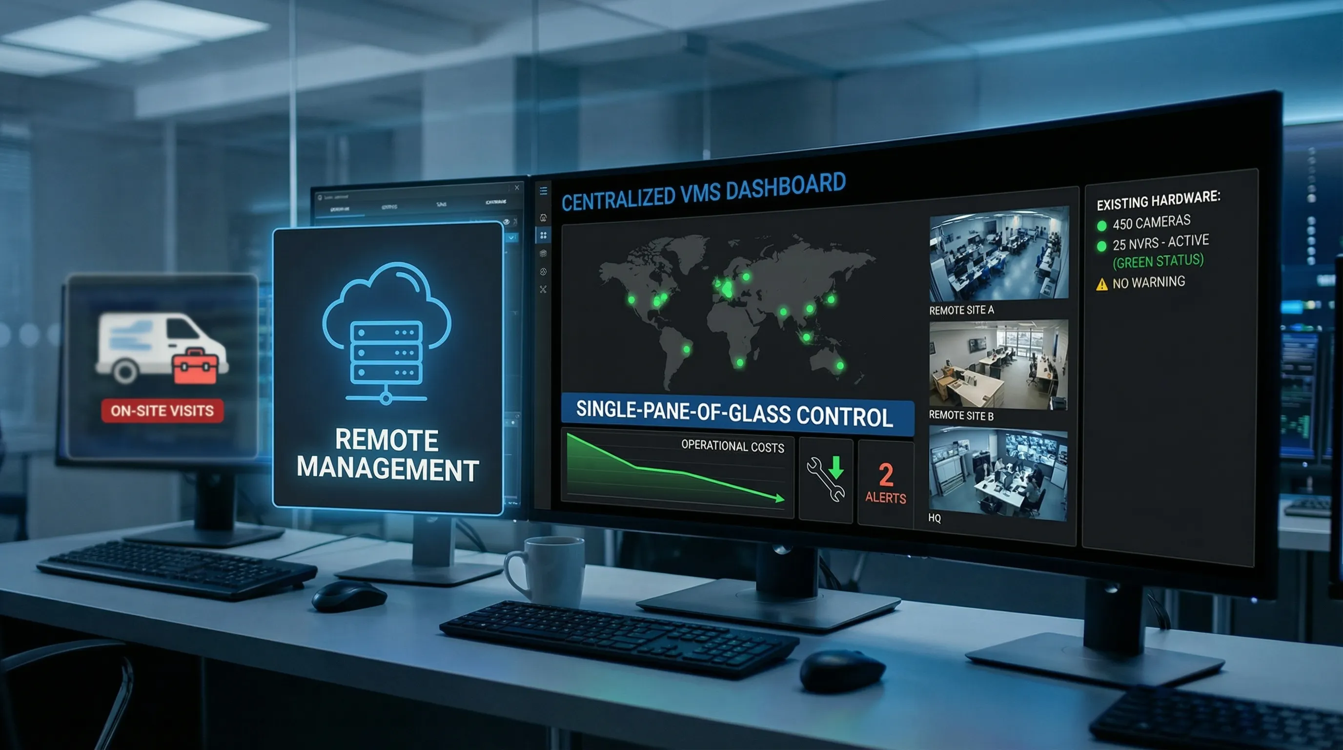 Centralized CCTV Monitoring | Manage All Sites from 1 Screen